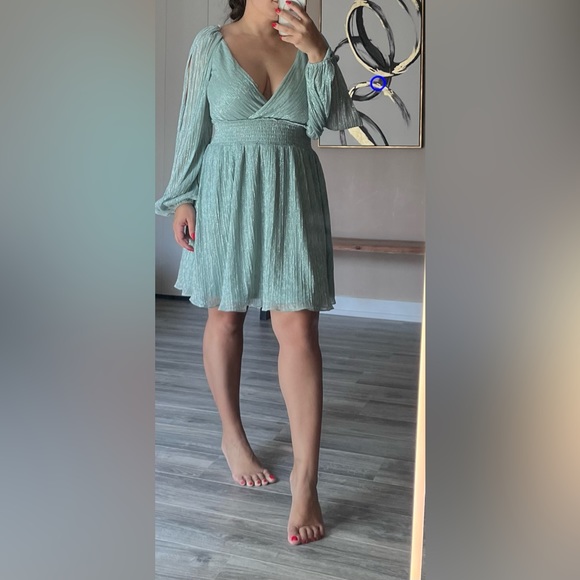 Ever New | Dresses | Nwtt Ever New Melbourne Silverice Blueish Metallic ...